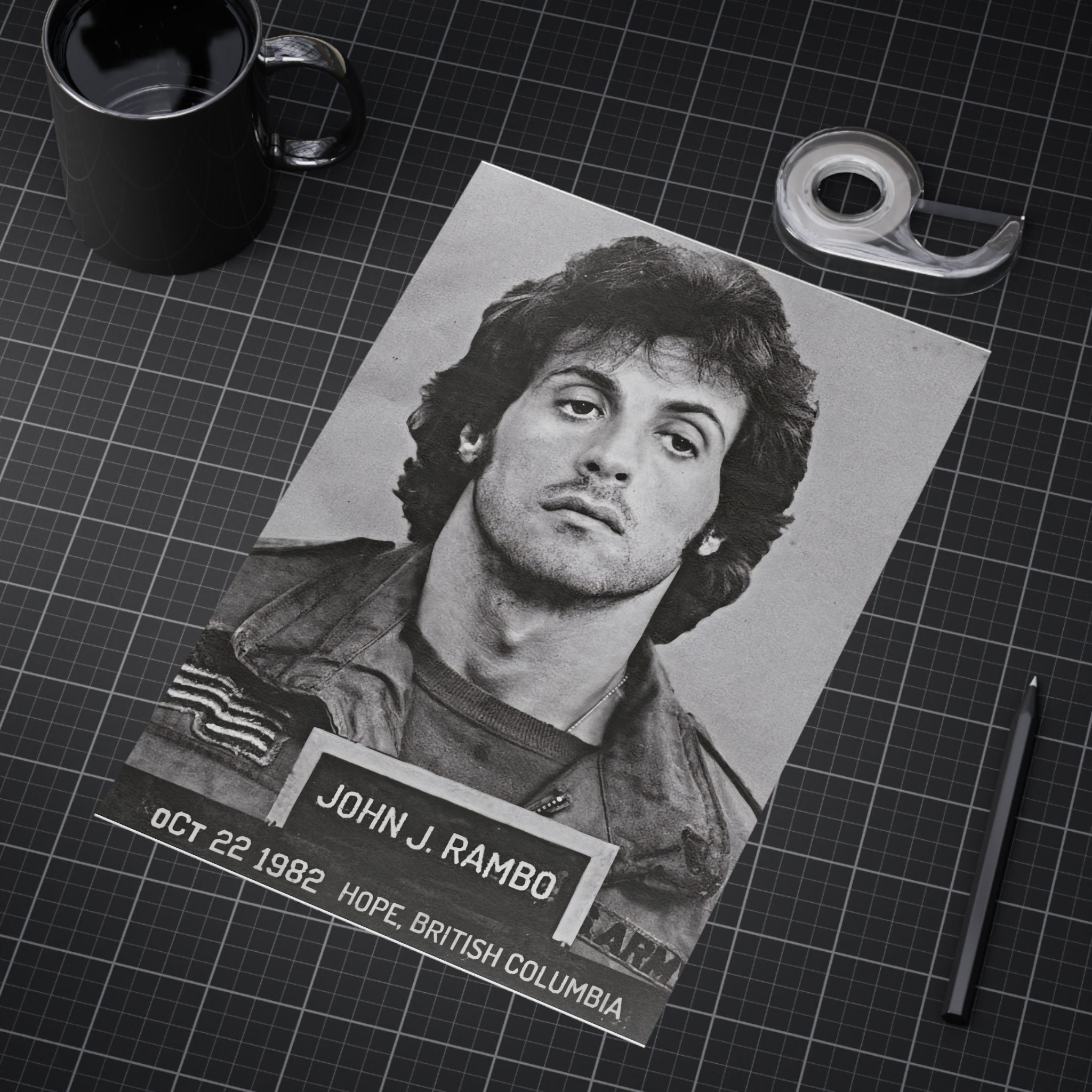 John Rambo Poster Rambo Movie Poster Sylvester Stallone - Etsy Canada
