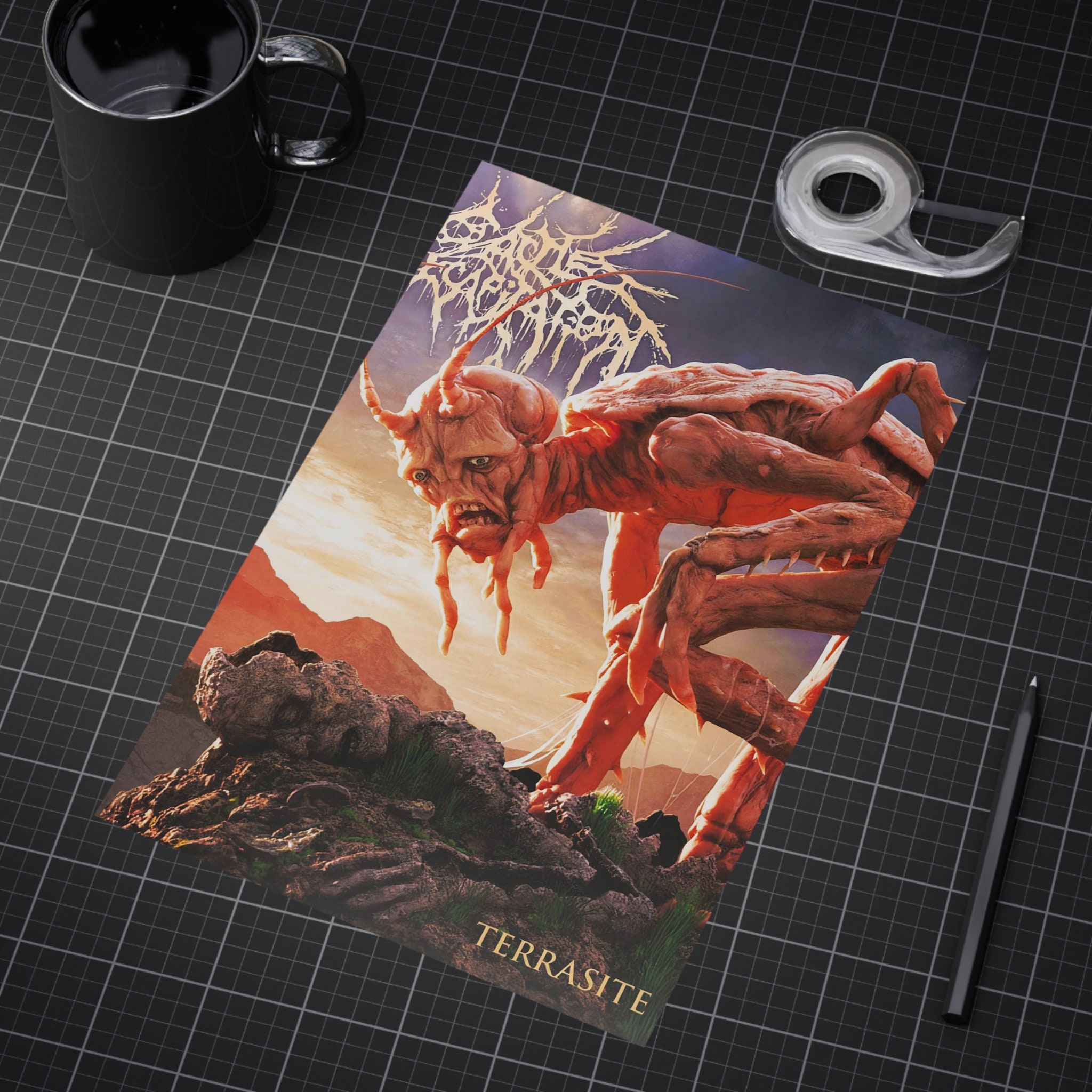 Cattle Decapitation Terrasite Album Cover Poster Designed & Sold By ...