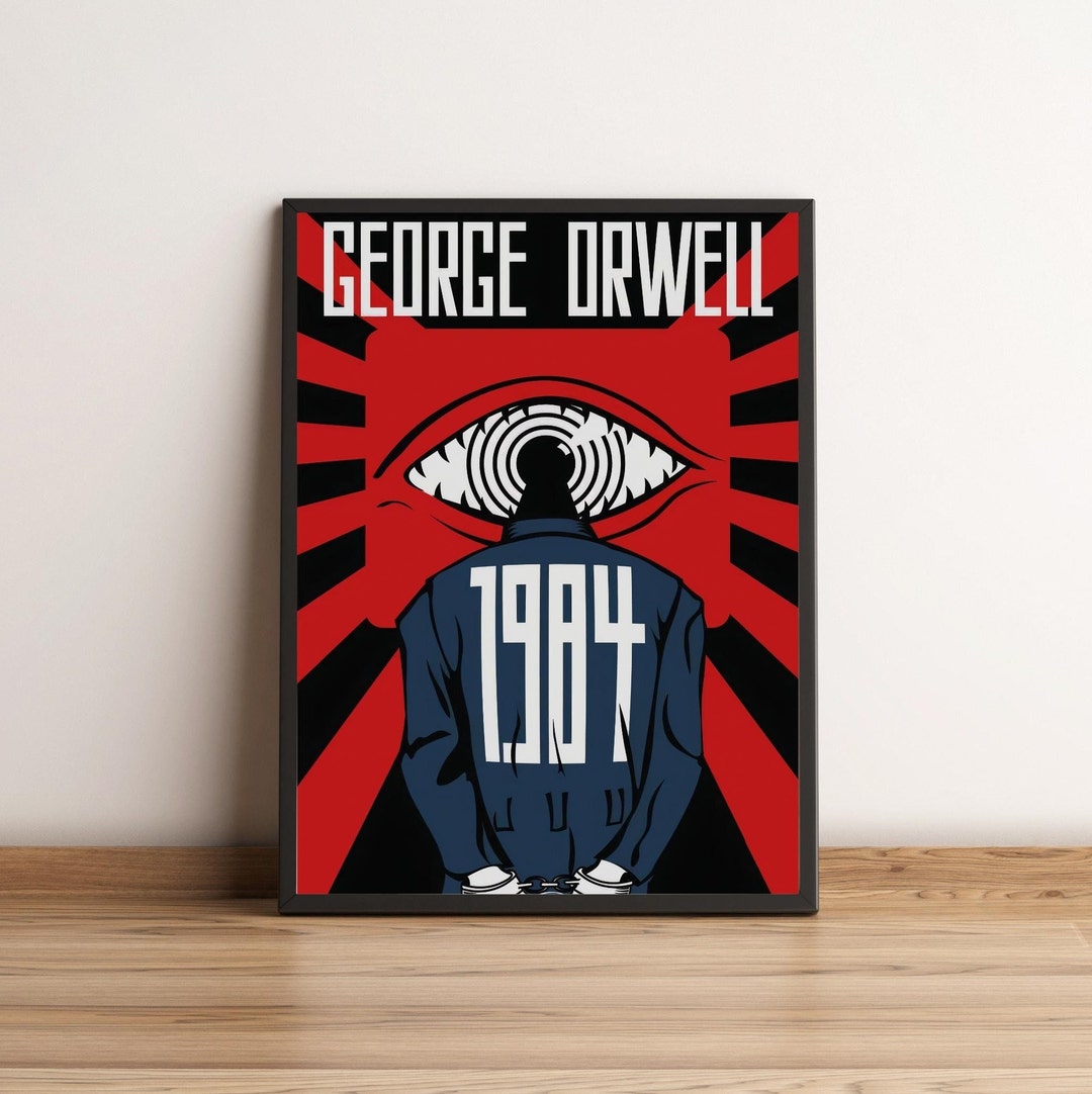 1984 Poster, George Orwell's Book Poster, 1984 Book Cover Poster, 1984 ...