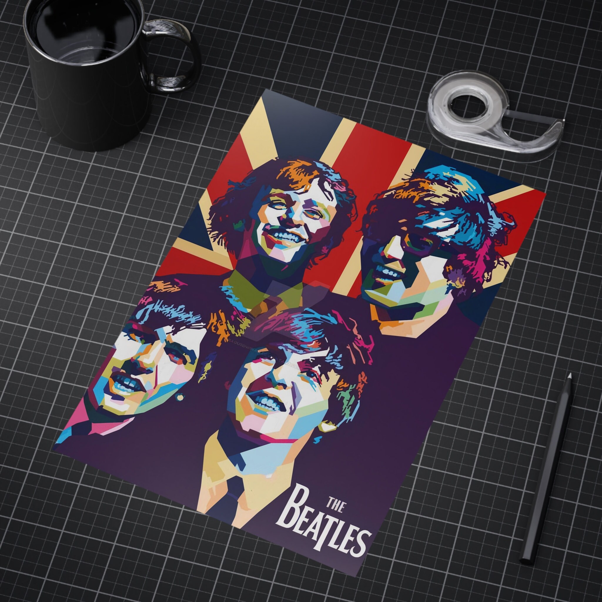 The Beatles Poster the Beatles Art Print Fan Poster Gift - Etsy