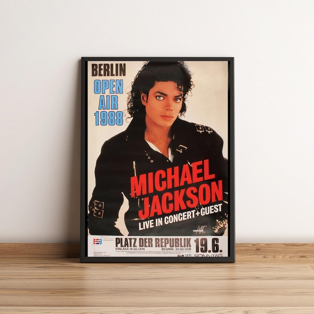 Michael Jackson Poster, Michael Jackson Tour Poster, Retro Vintage ...
