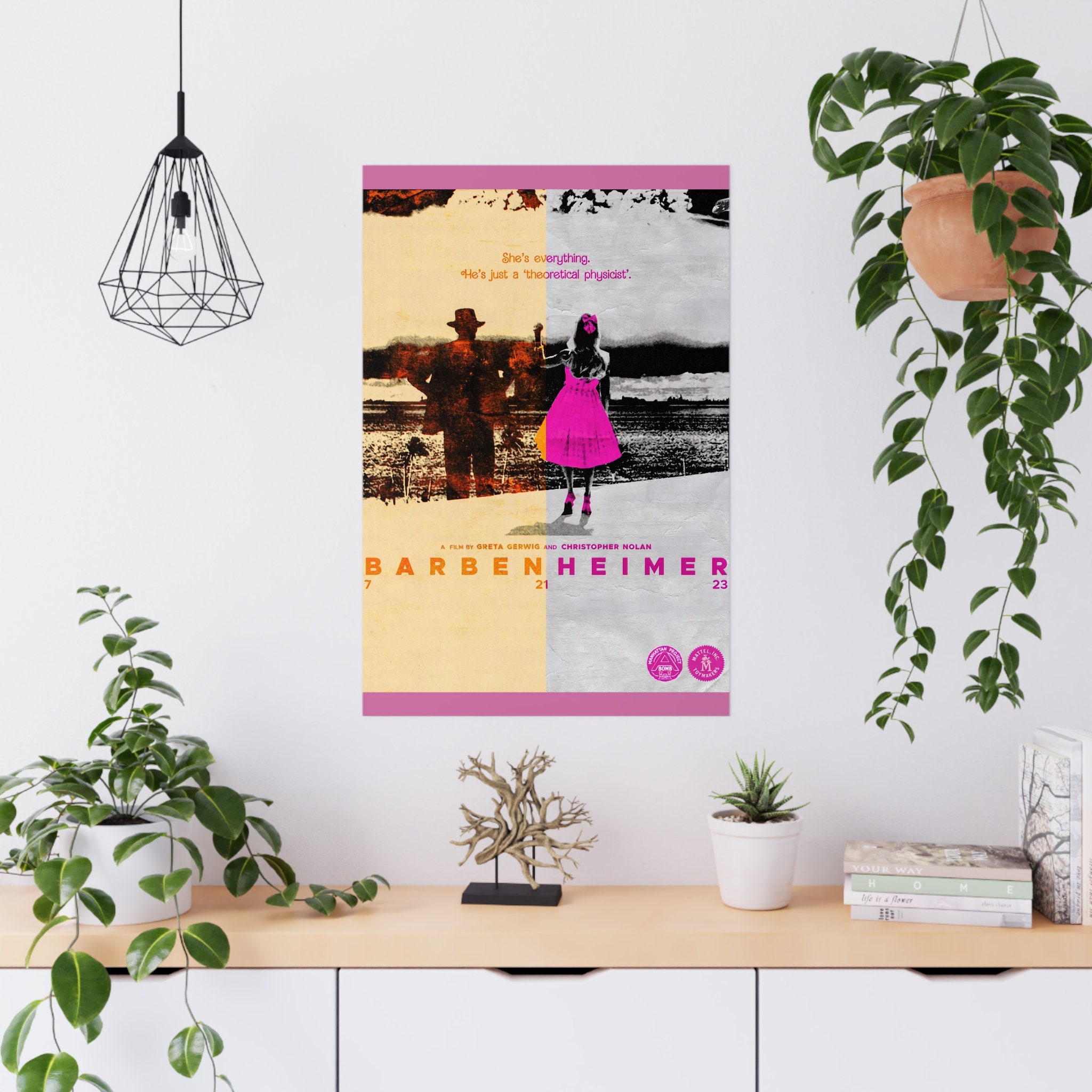 BarbEinheimer Poster, Barbie Movie Poster, Oppenheimer Poster, 2023 ...