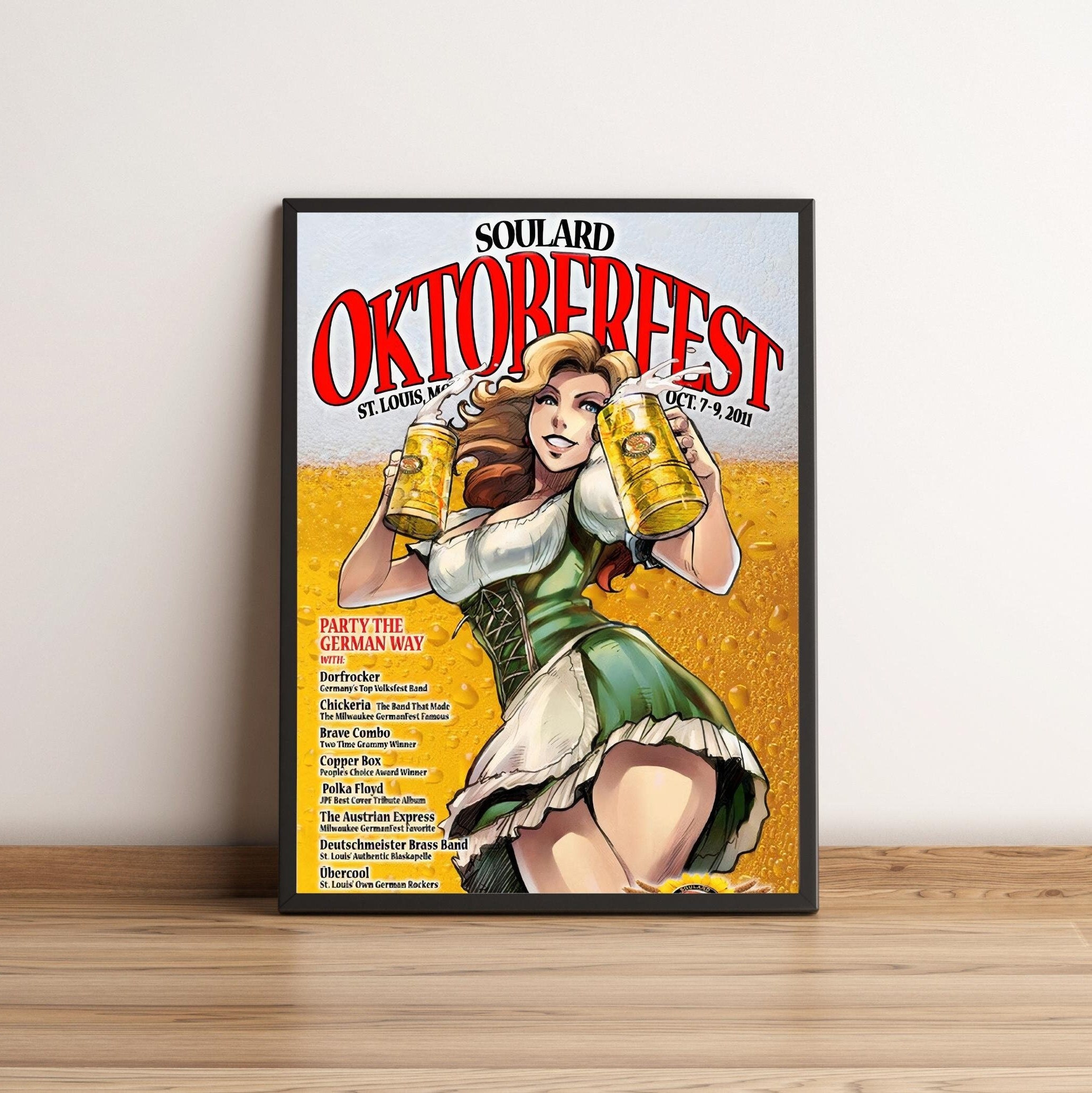 Oktoberfest Poster, Vintage Germany Poster, German Wall Decor ...