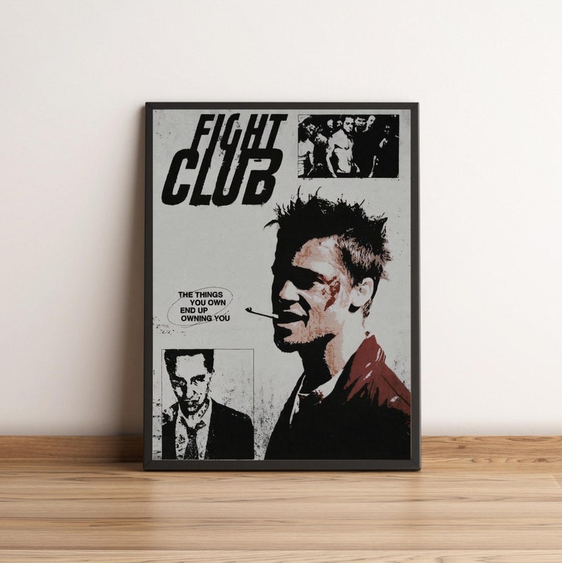 Fight Club Poster Fight Club Wall Art Art Print Wall Decor - Etsy Australia