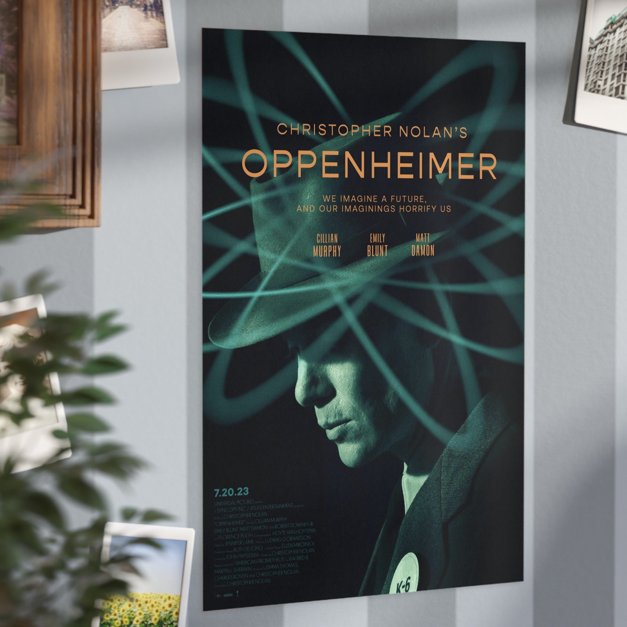 Oppenheimer Poster, Christopher Nolan Poster, Minimalist Movie Poster ...