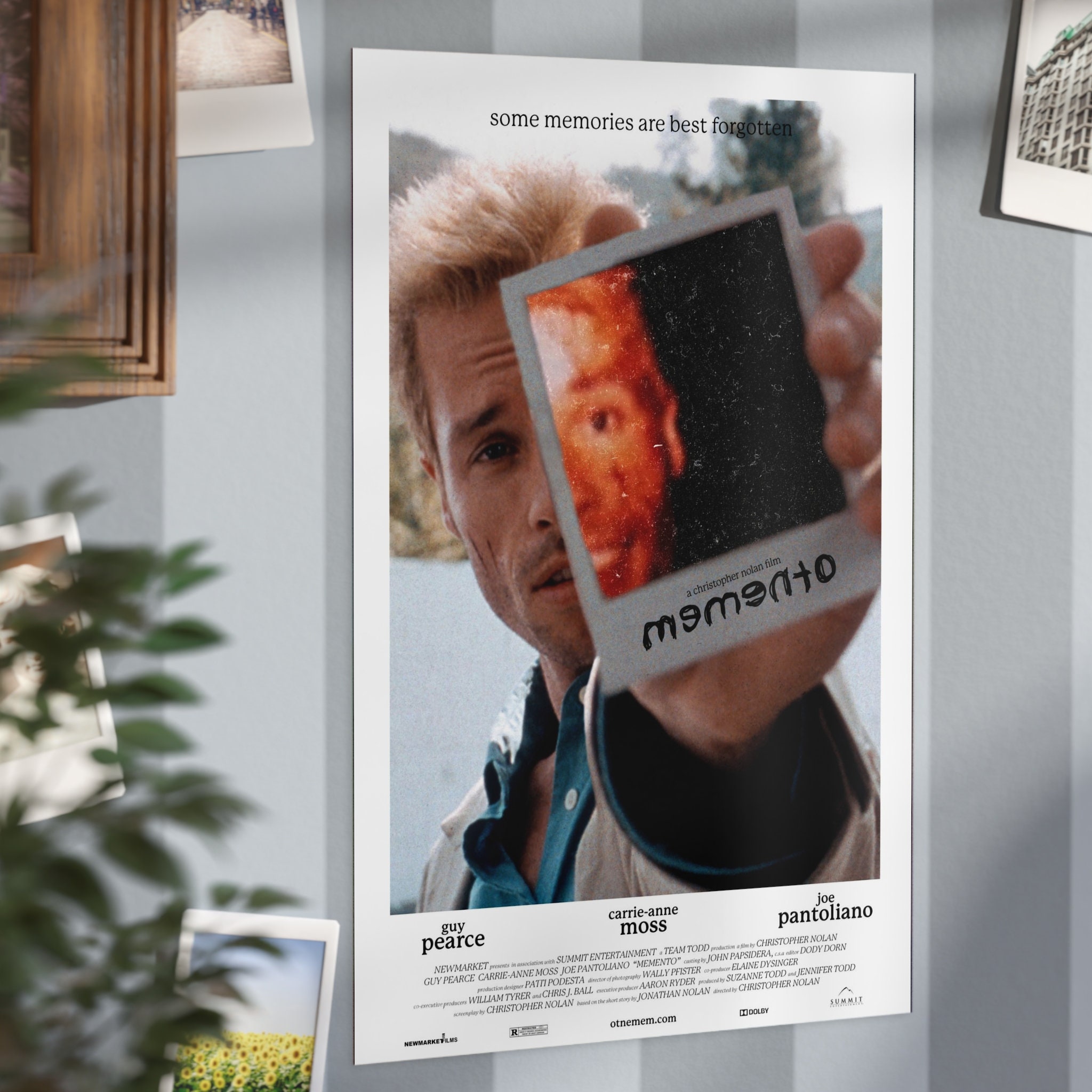 Memento Poster, Memento Wall Art, Wall Hangings, Christopher Nolan Poster, Retro Movie Poster ...