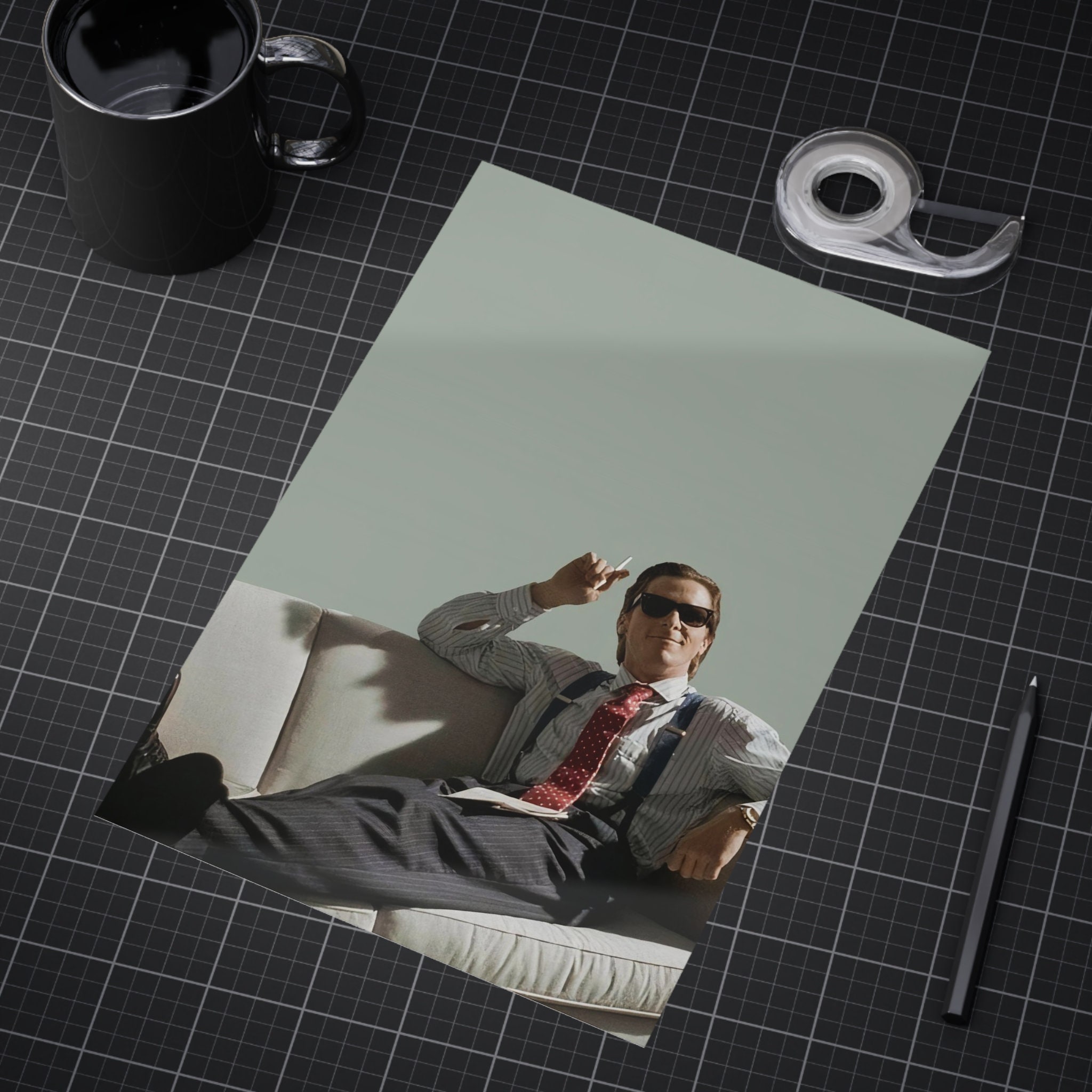 American Psycho Poster, Patrick Bateman Art Print. Vintage Poster ...