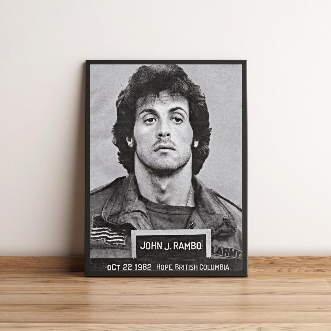 John Rambo Poster Rambo Movie Poster Sylvester Stallone - Etsy Canada