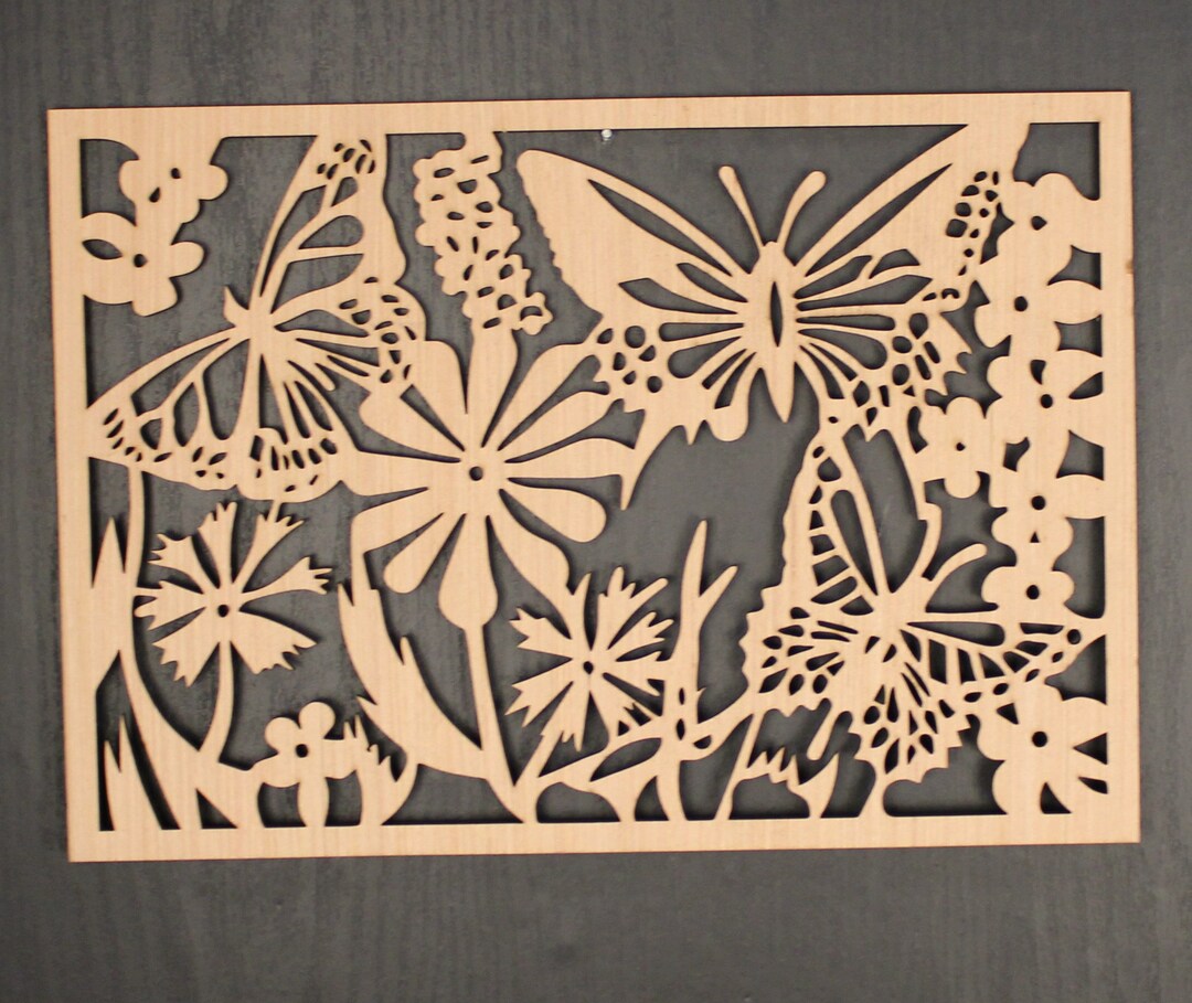 Halfrek, Wall Decor, Butterfly, Floral, Spring, Natural, Handmade - Etsy
