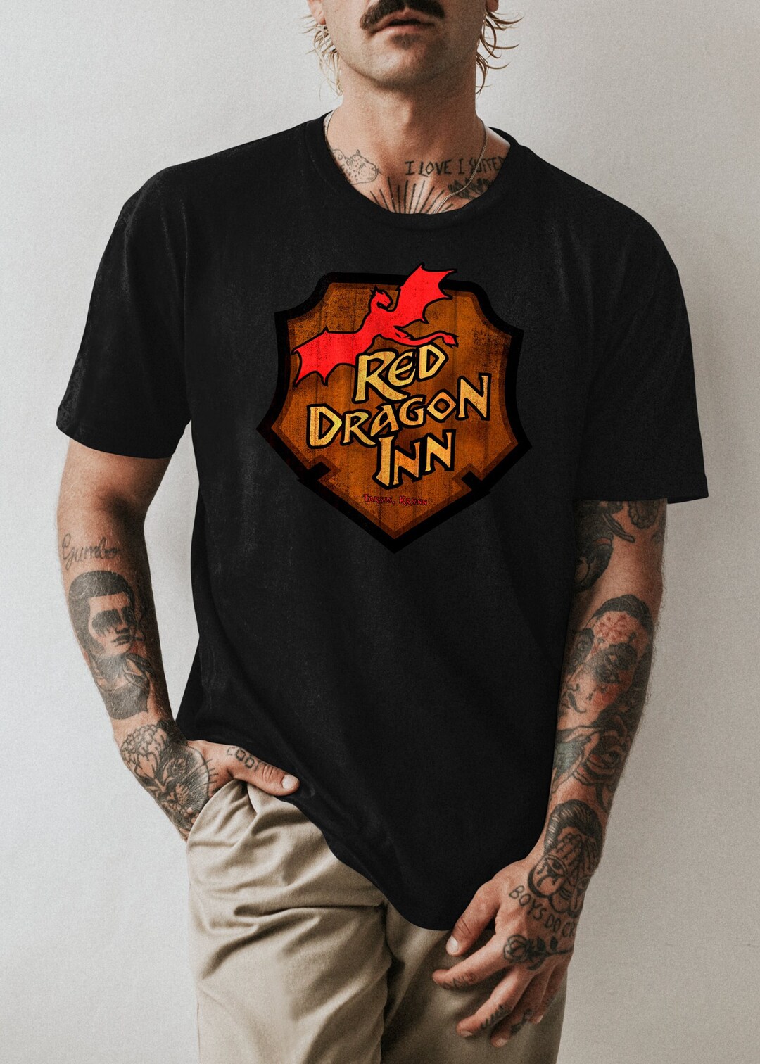 Red Dragon Inn T-shirt, Dragonlance Inn Pub, Dnd Geek Gift - Etsy