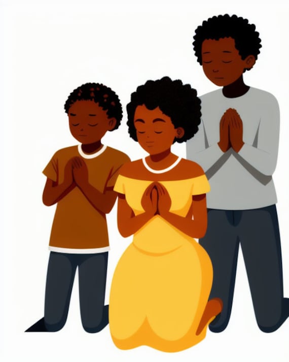 Animated Black Family
