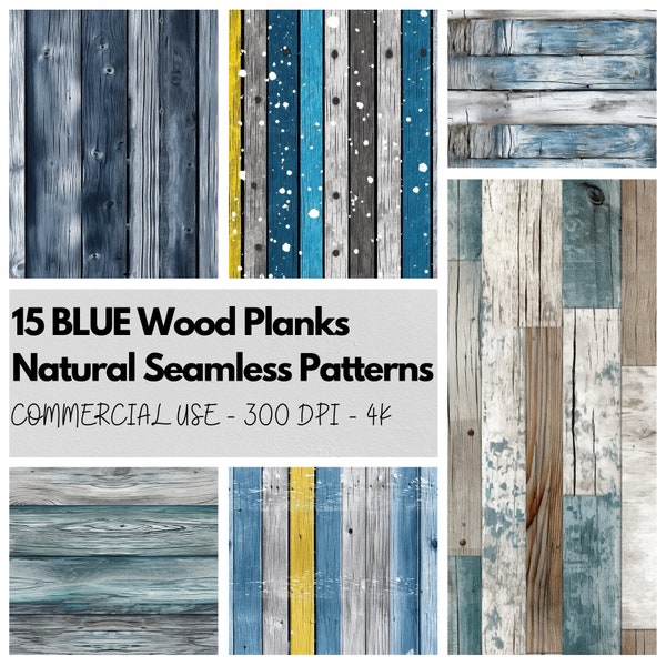 Blue Wood Planks - Etsy
