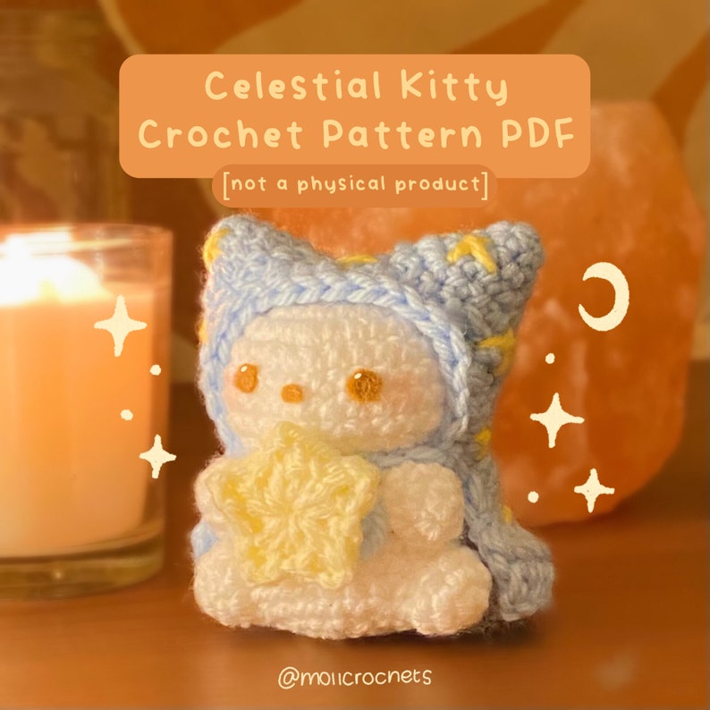 Celestial Kitty Crochet Pattern | Amigurumi Pattern | [not a Physical ...