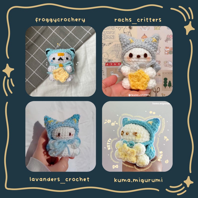 Celestial Kitty Crochet Pattern | Amigurumi Pattern | [not a Physical ...