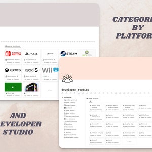 Video Game Tracker Notion Template Complete Gaming Dashboard Aesthetic Digital Game Log Games ...