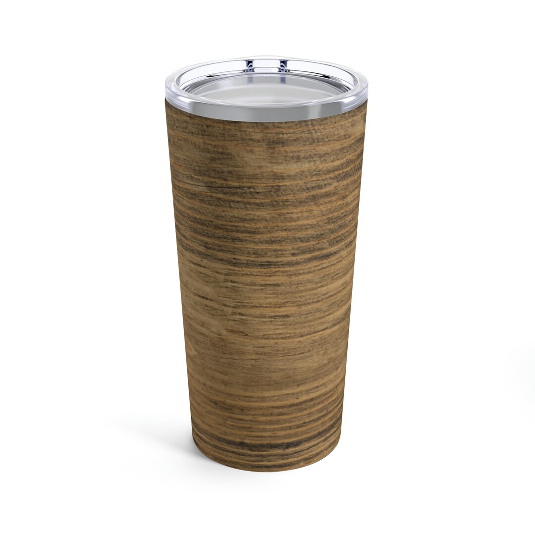 Rustic Dark Wood Tumbler, 20 Oz Tumbler, Wood Finish Stainless Steel ...