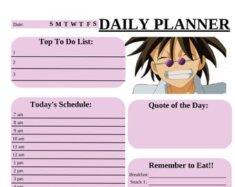 Undated Printable Daily Planner Pages - Etsy