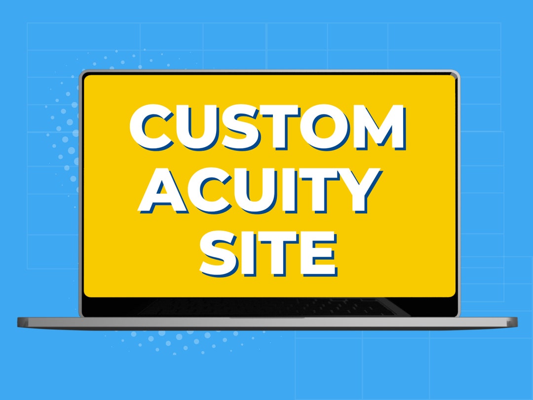 Custom Acuity Site Acuity Website Design Acuity Scheduling - Etsy