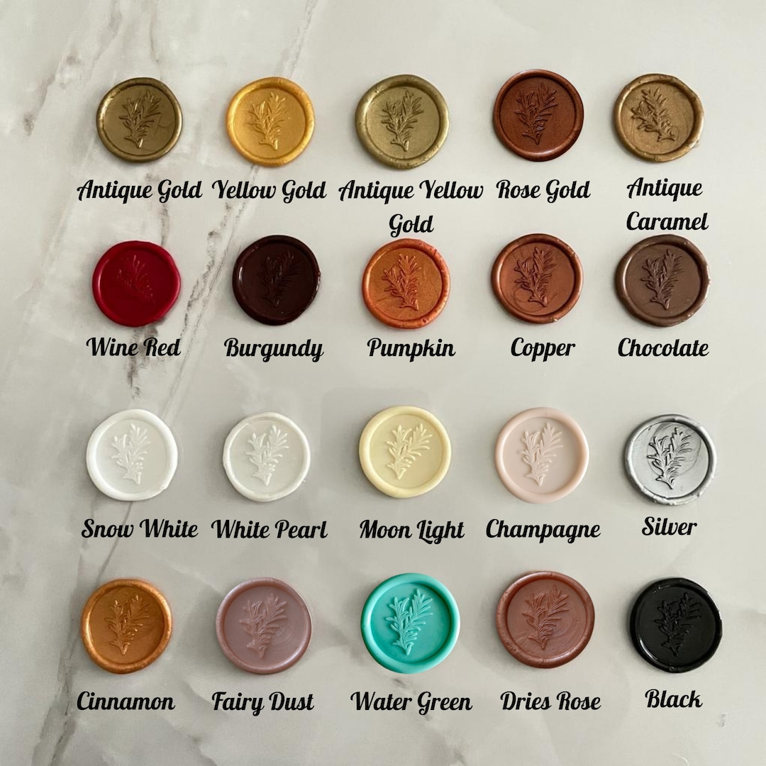 Wedding Wax Seal Stickersinitial Wax Sealpersonalized Wax - Etsy