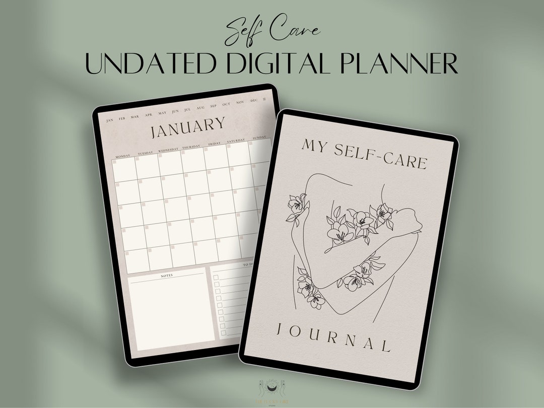 Self Care Digital Planner Undated Goodnotes Template, Monthly Digital ...