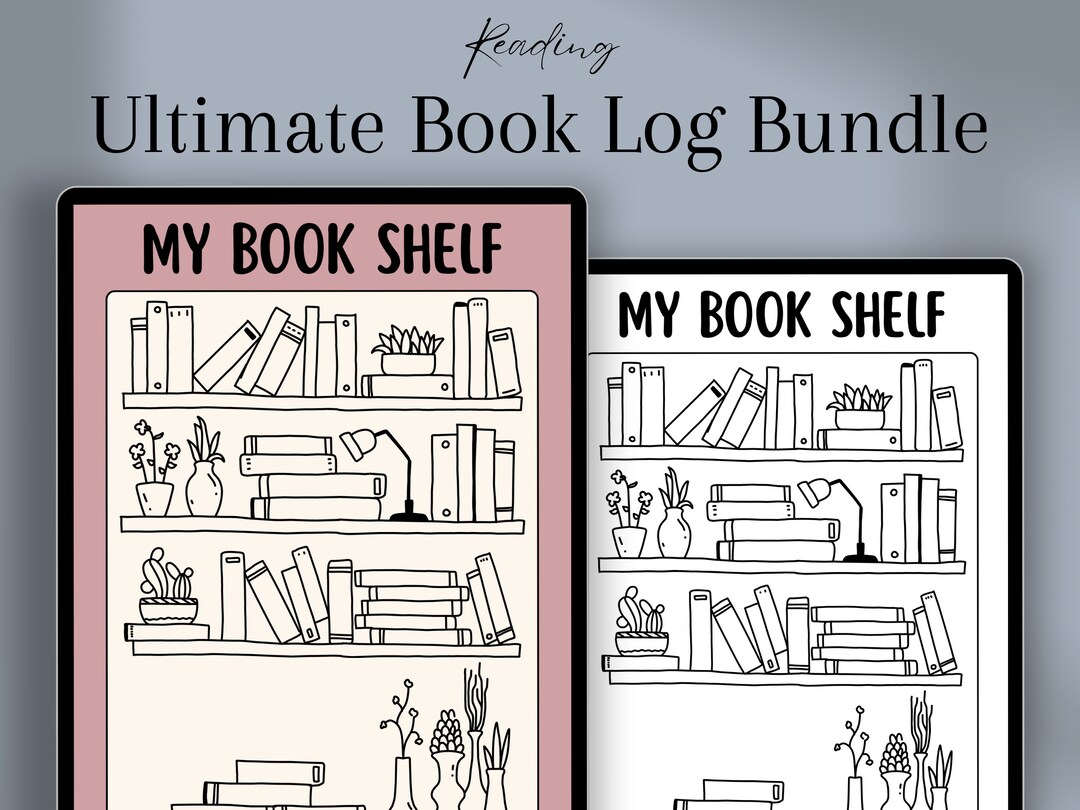 Digital Reading Log, Book Review & Library Tracker for Goodnotes ...