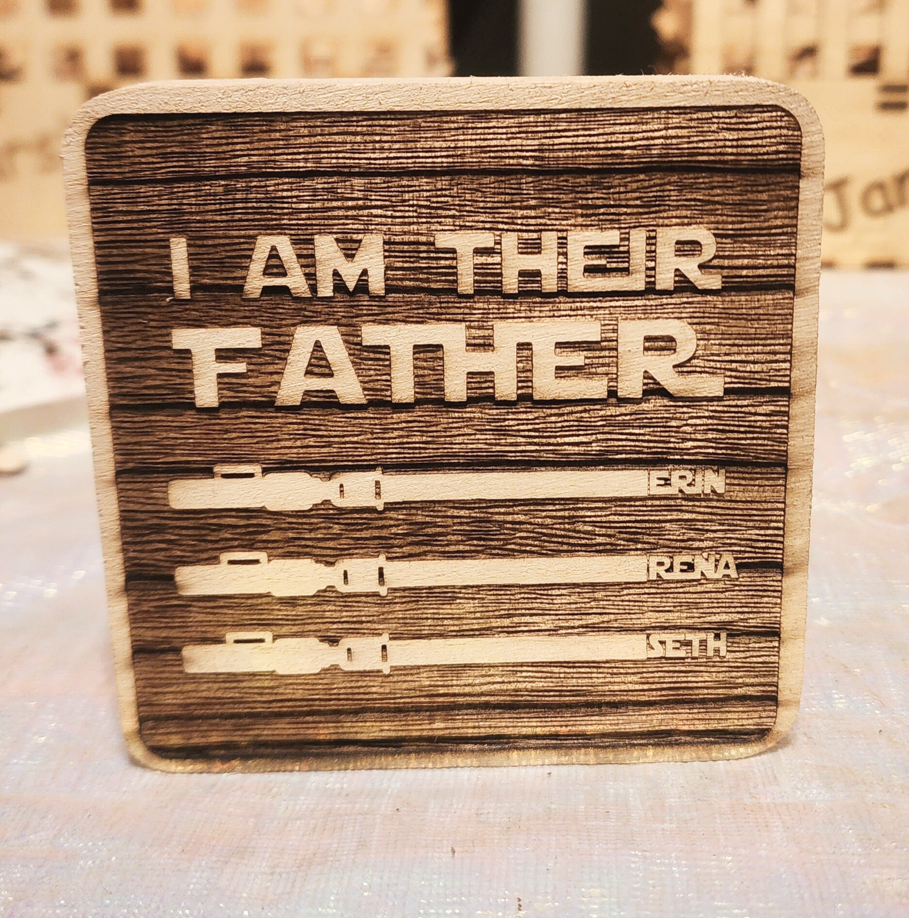 Wooden Star Wars Coaster - Etsy