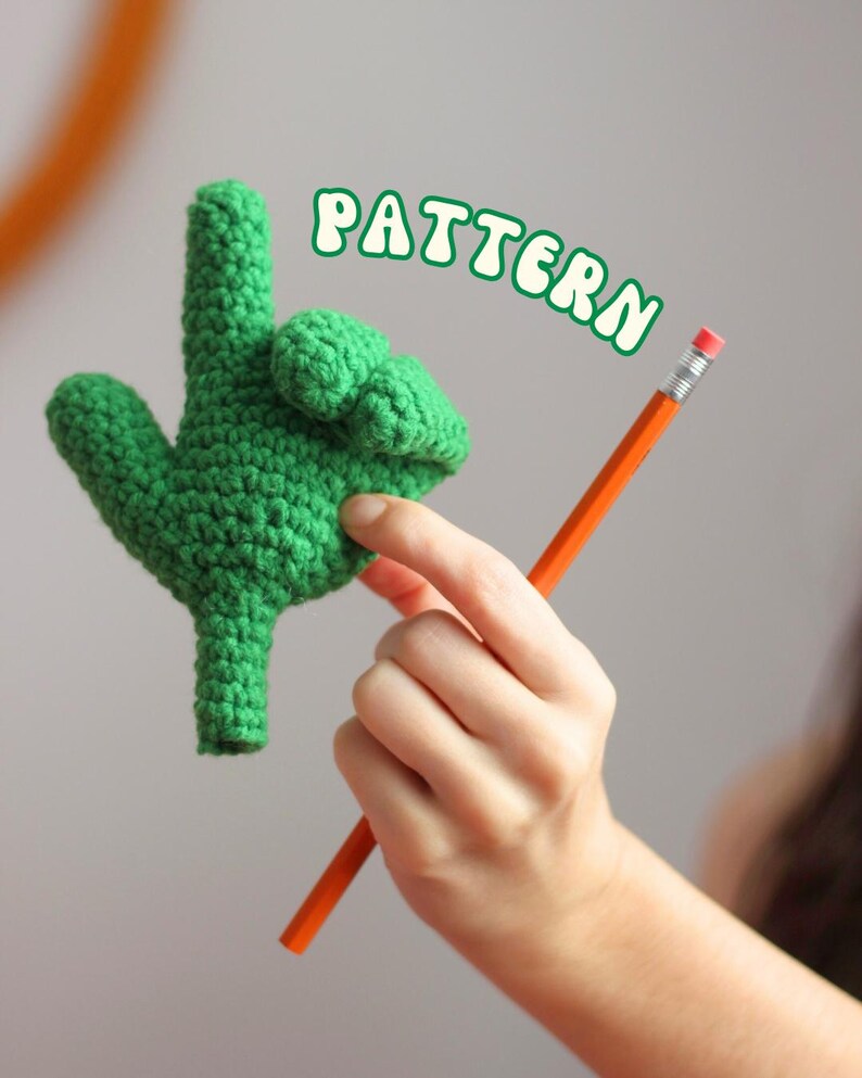 CROCHET PATTERN Pointer Finger, Custom Hand Gesture. - Etsy