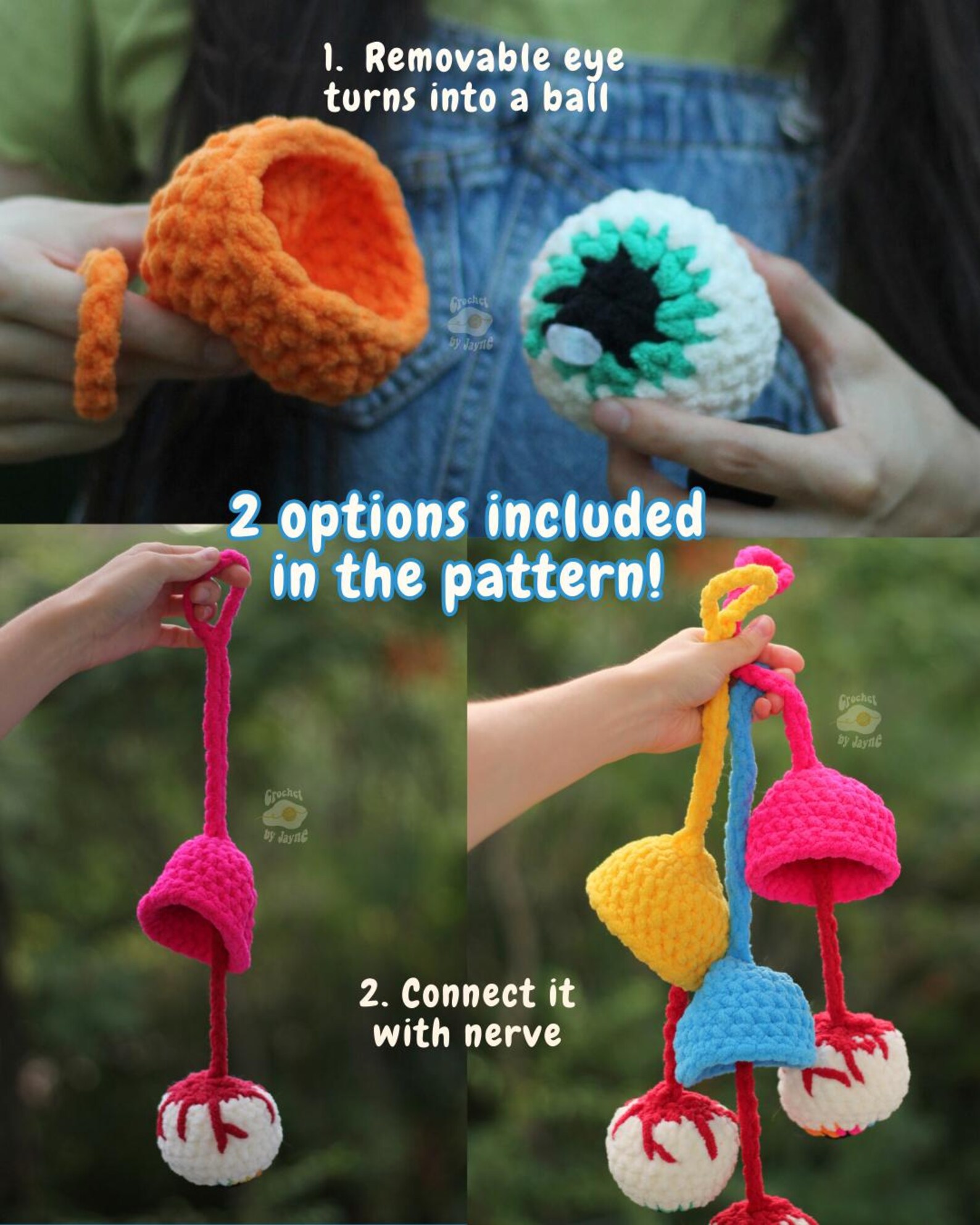 CROCHET PATTERN Tiny Silly Eyeball - Etsy