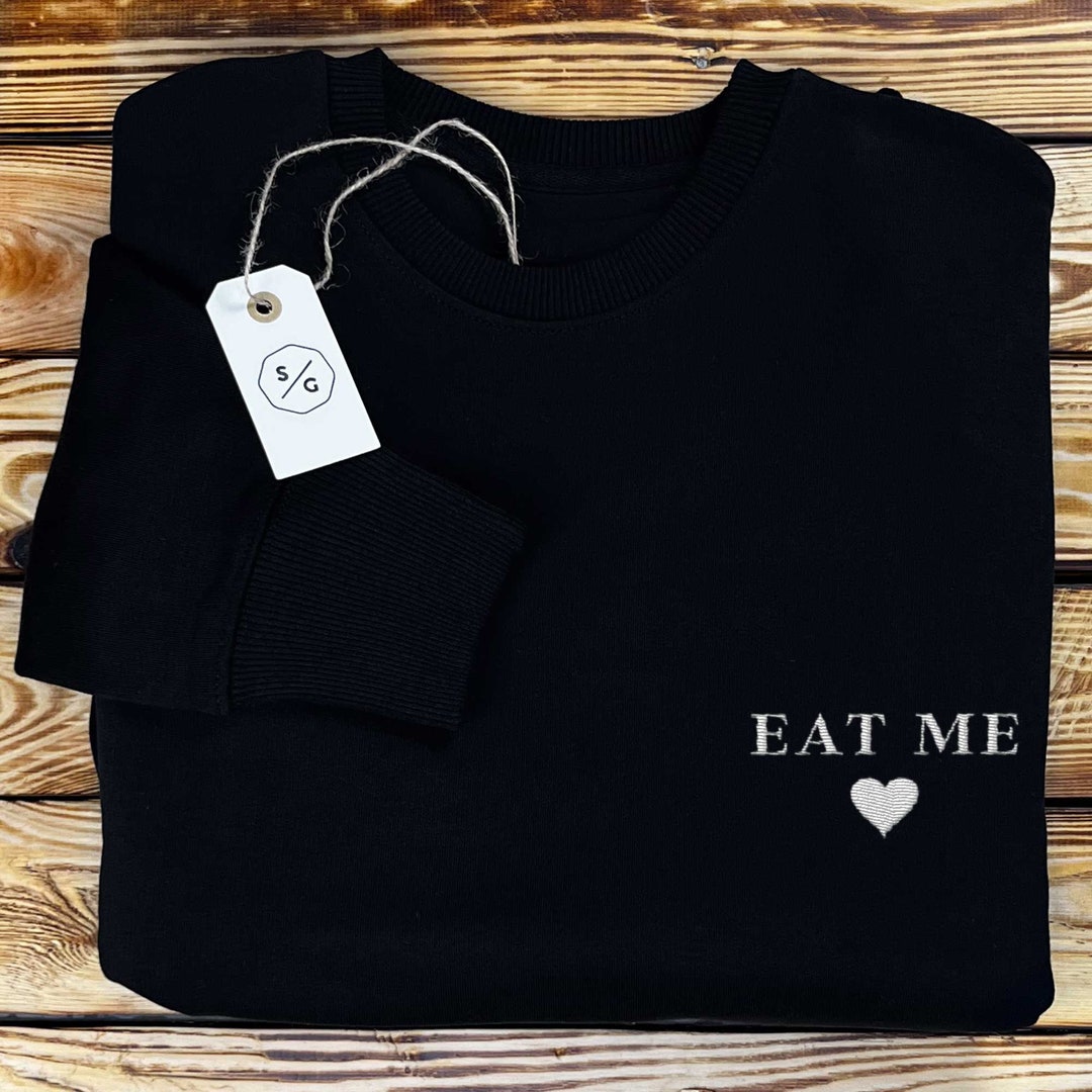 EMBROIDERED SWEATER Eat Me - Etsy