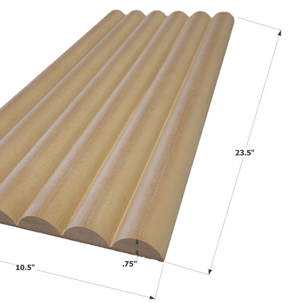 Reeded Wood Panel - Etsy