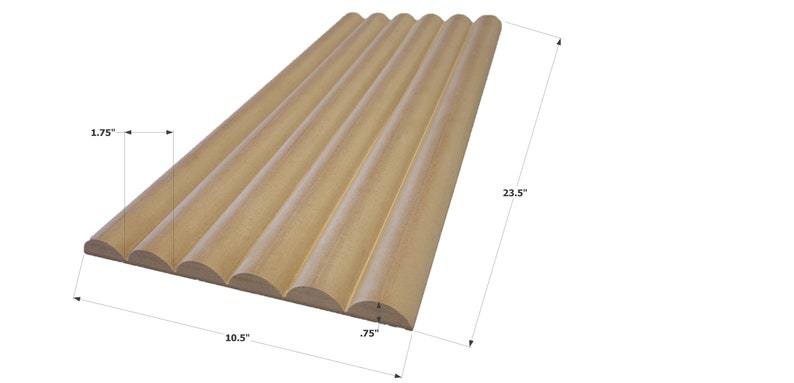 Reeded Wall Panel - Etsy