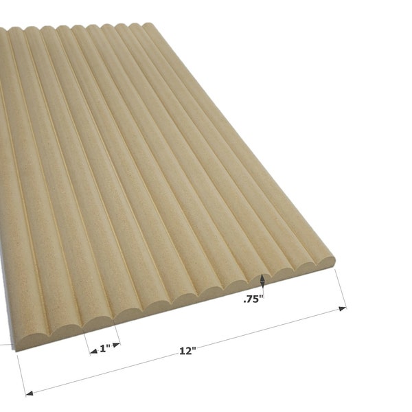 Reeded Wood Panel - Etsy