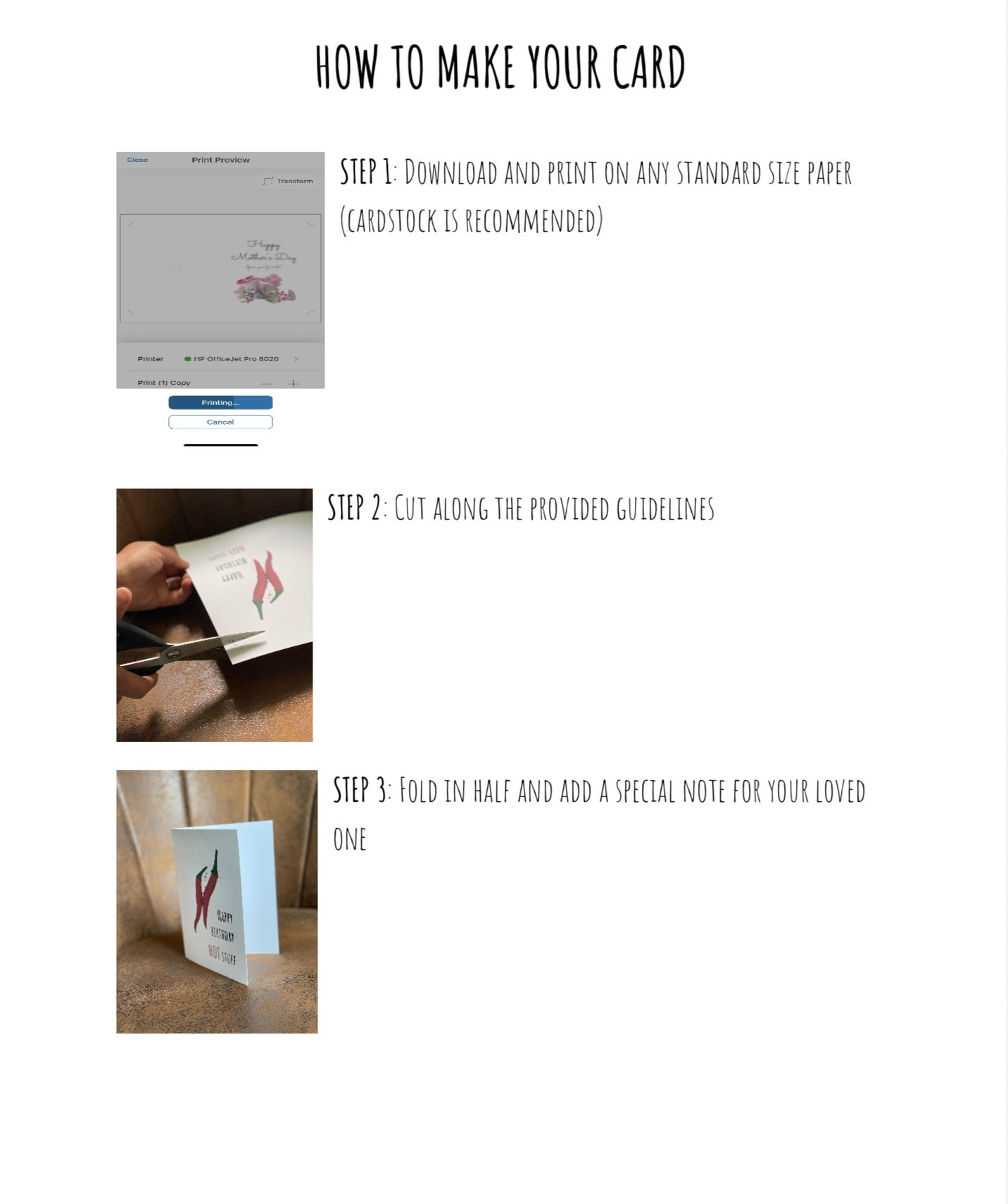 Mothers Day Card Roses INSTANT DOWNLOAD - Etsy