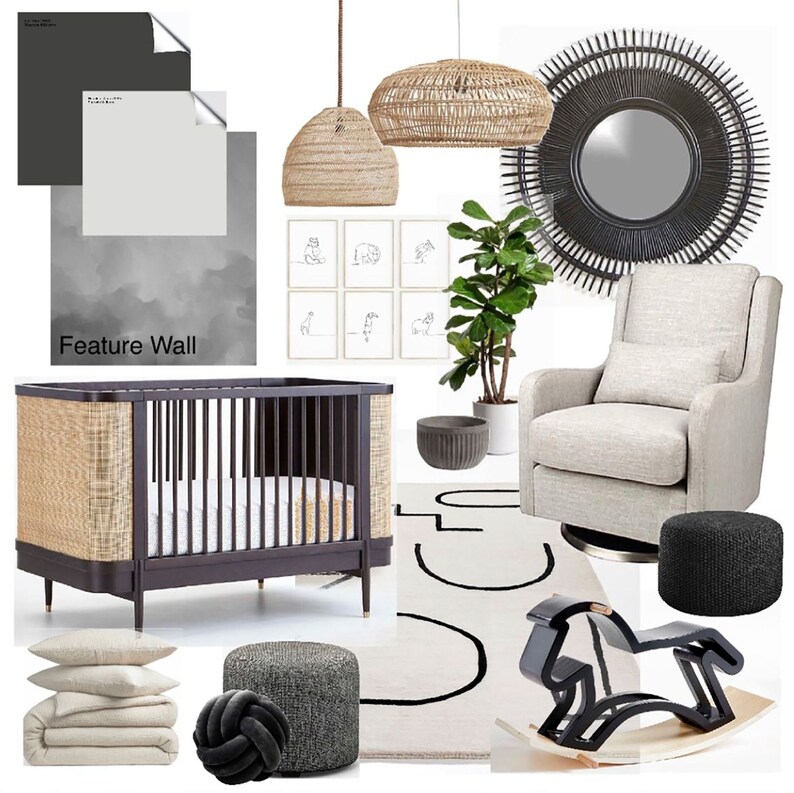 Baby Nursery Renovation and Design Mood Board Conceptual Interior ...