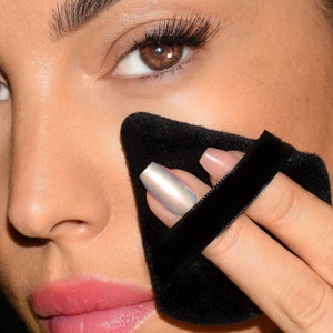 12pcs High Quality Velour Triangle Powder Puff, Face Makeup Sponge ...