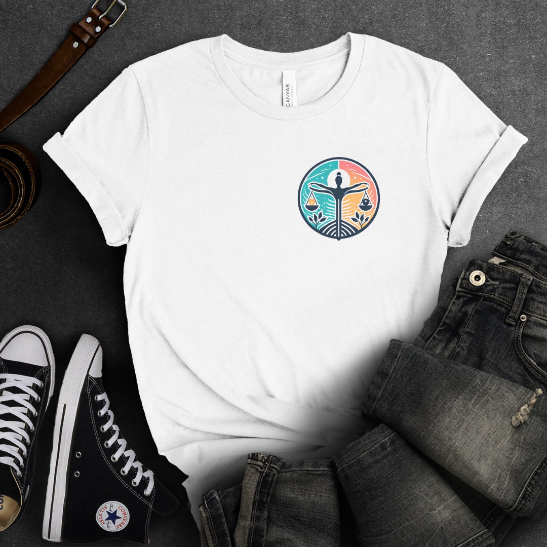 Balance Harmony Tee Yin-yang Symbol Shirt, Equilibrium Design Top ...