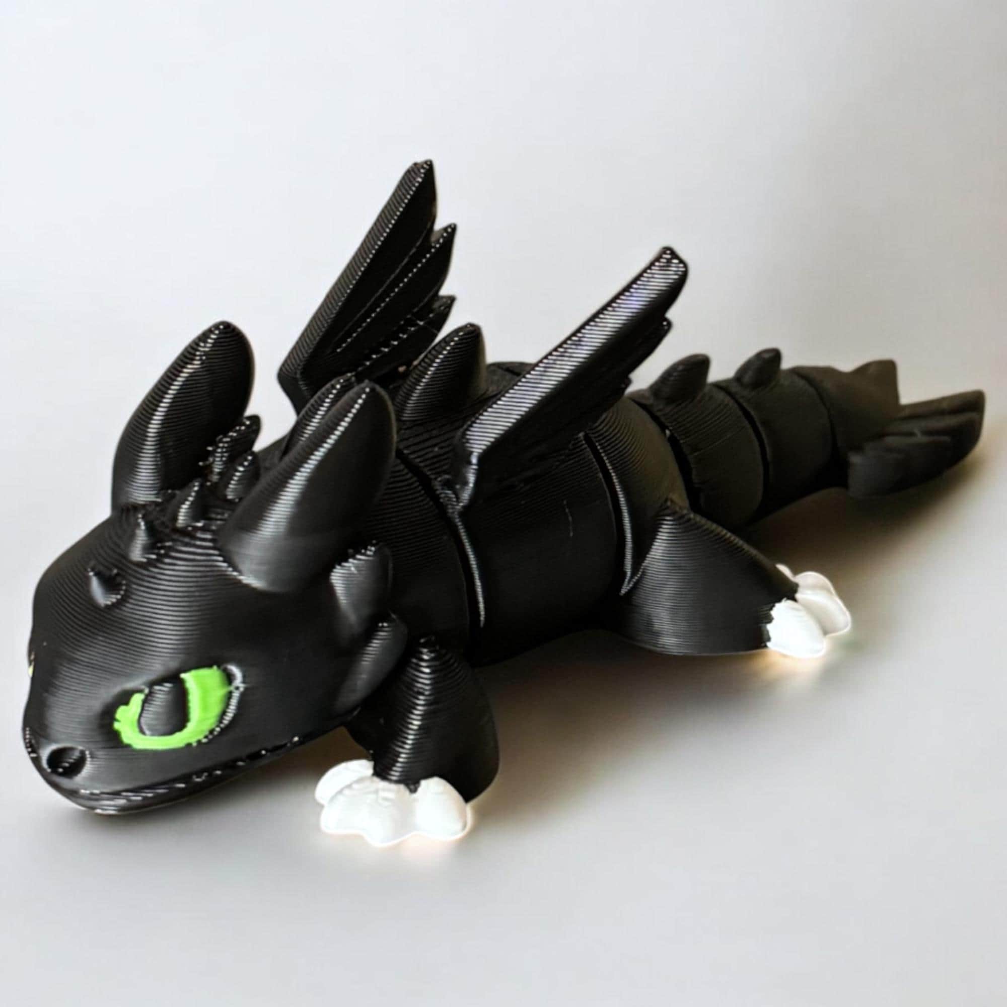 Toothless Stl 3d File Dragon Night Furry Digital Download Printed No ...