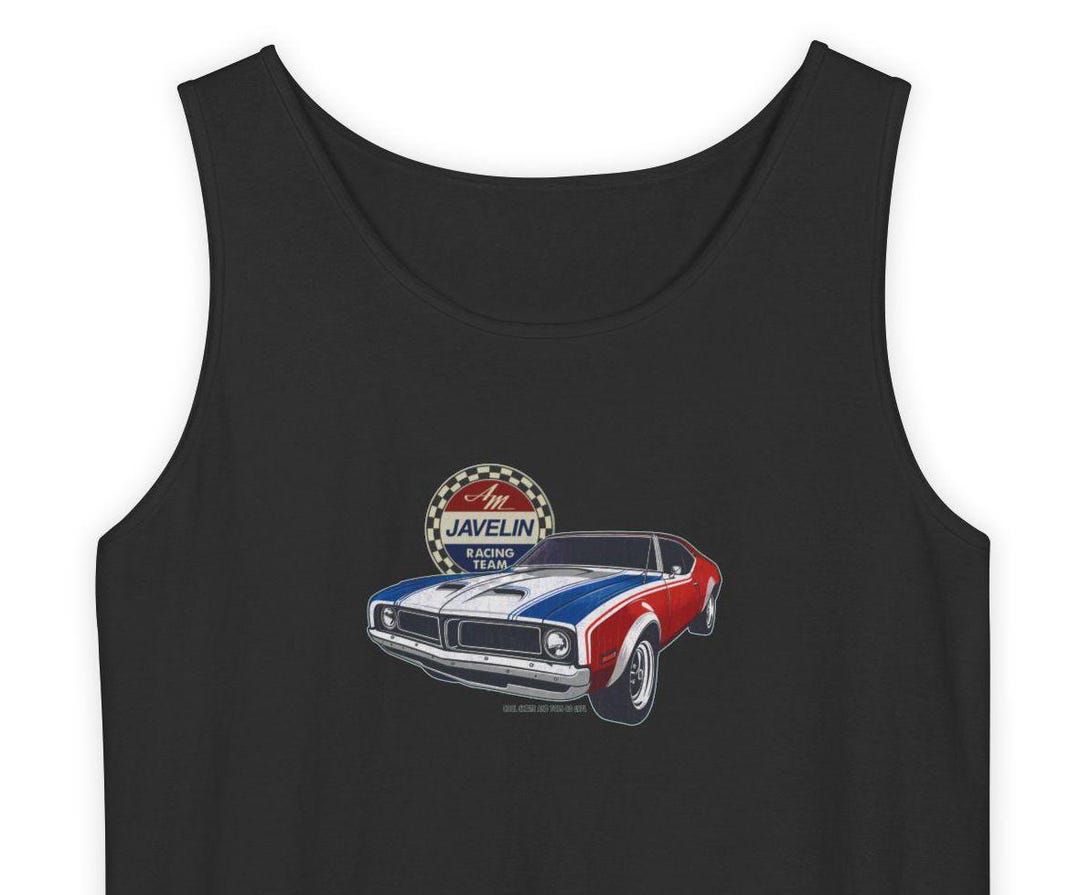 AMC Javelin Muscle Car Tank Top Garment Dyed Cool Shirts and Tops Co - Etsy