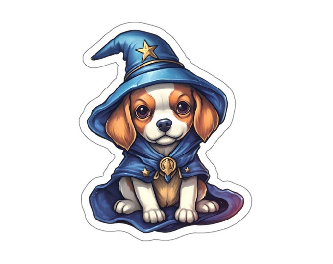 Dungeons & Dogs: Beagle Mage Die-cut Matte Vinyl Sticker Wizard Fantasy ...