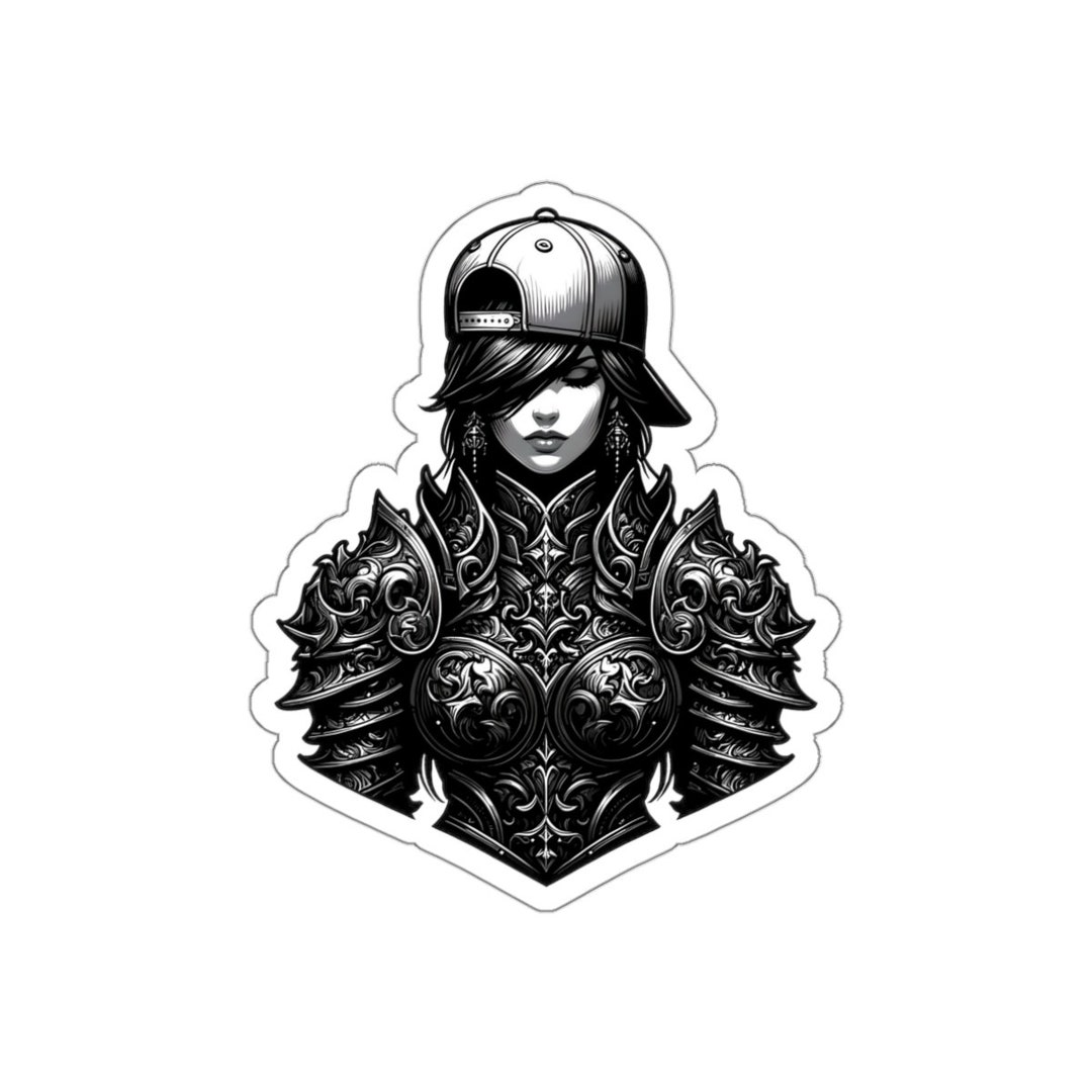 Cool Classes: Knight Chick Die-cut Matte Vinyl Sticker Modern Fantasy ...