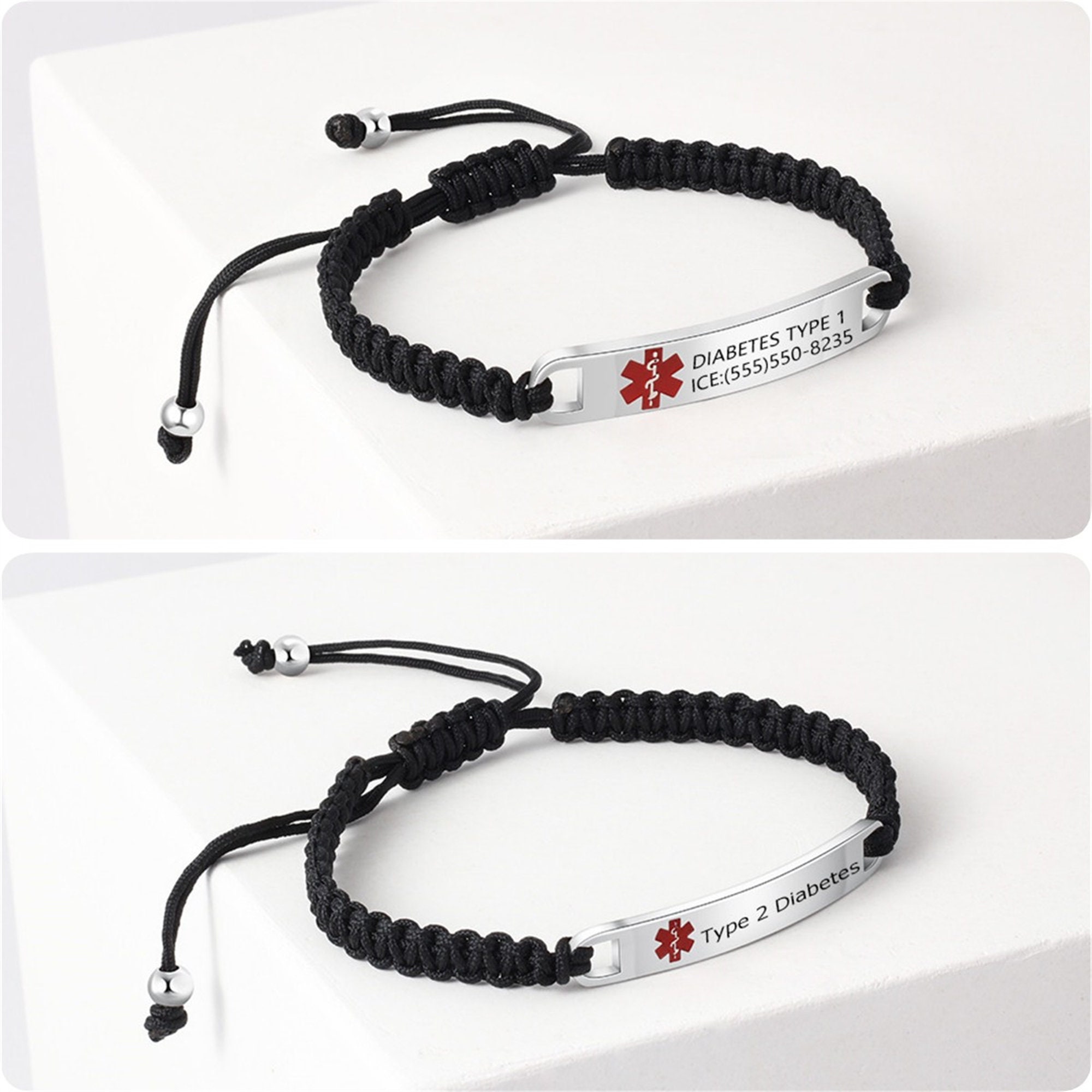 Medical Alert ID Bracelets-medical ICE Bracelets-medical - Etsy