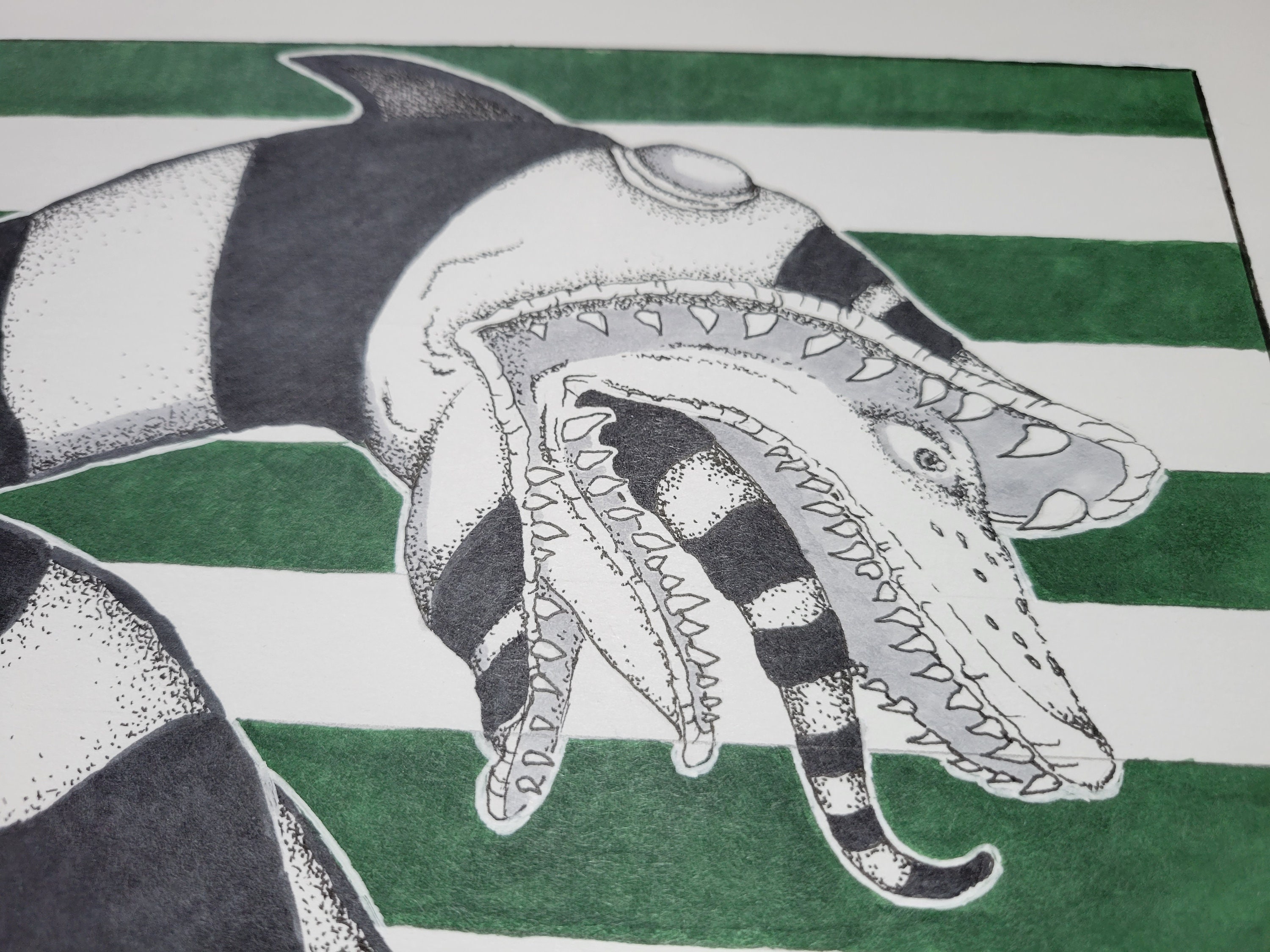 Original Beetlejuice Sandworm Illustration- Tim Burton Horror ...