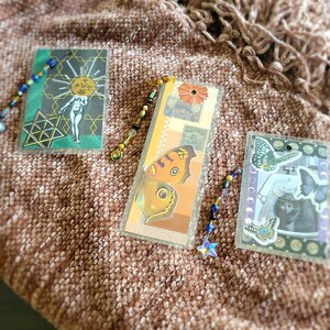 Whimsigoth Scrapbook-style Bookmark Set of 3- Handmade Unique Collage ...