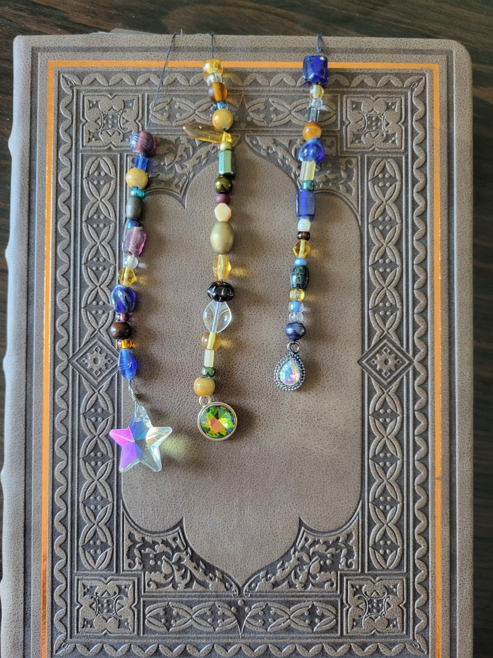 Whimsigoth Scrapbook-style Bookmark Set of 3- Handmade Unique Collage ...