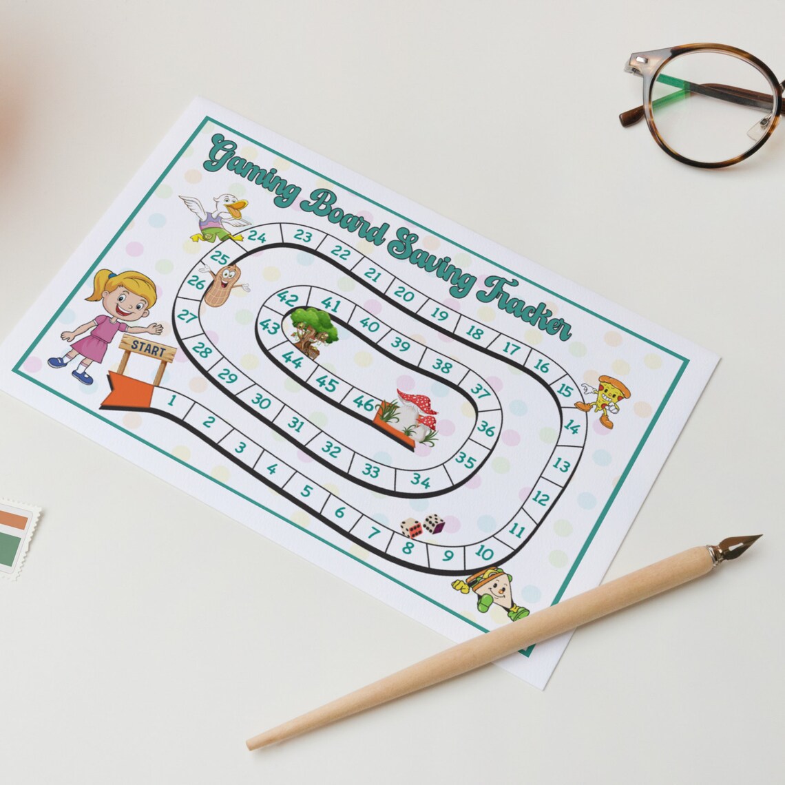 Savings Game Board Challenge Printable, A6 Mini Saving Challenges ...