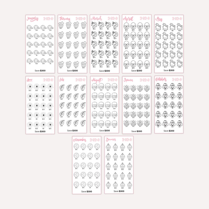 Ultimate Savings Challenge Bundle, A6 Mini Saving Challenge Printable ...
