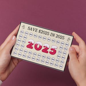 2025 Saving Challenge Printable, Save 2025 in 2025, 2025 Mini Money ...