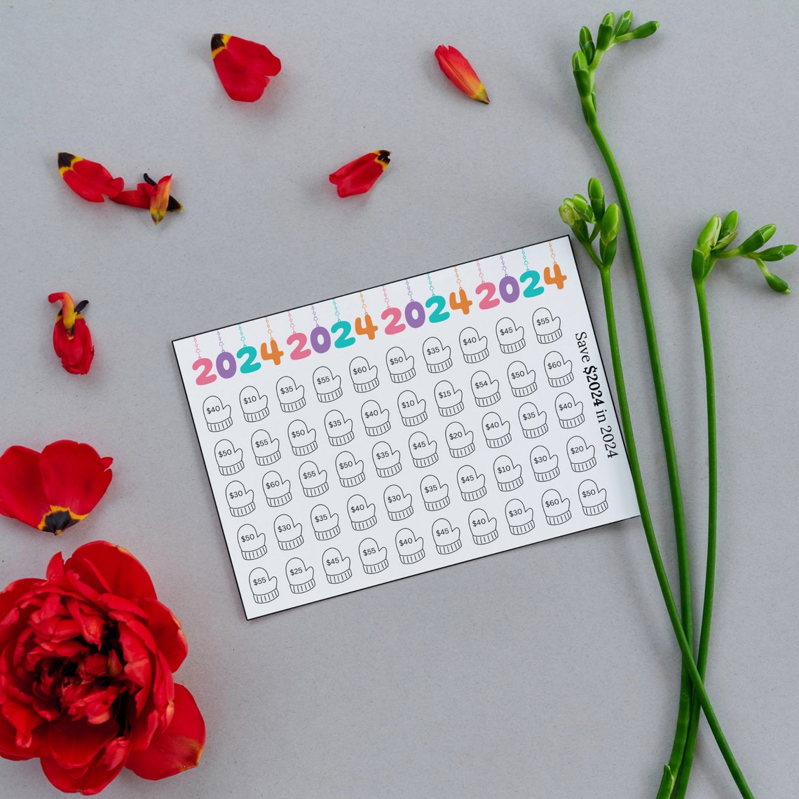2024 Saving Challenge Tracker Printable, Save 2024 in 2024, 2024 Money Saving, 2024 A4 Size ...