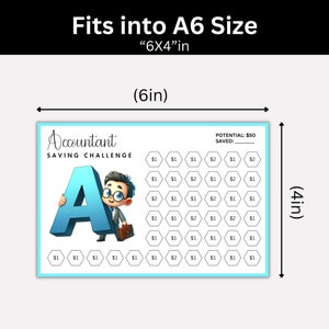 Alphabet Low Income Savings Challenge Printable, Alphabet Saving ...