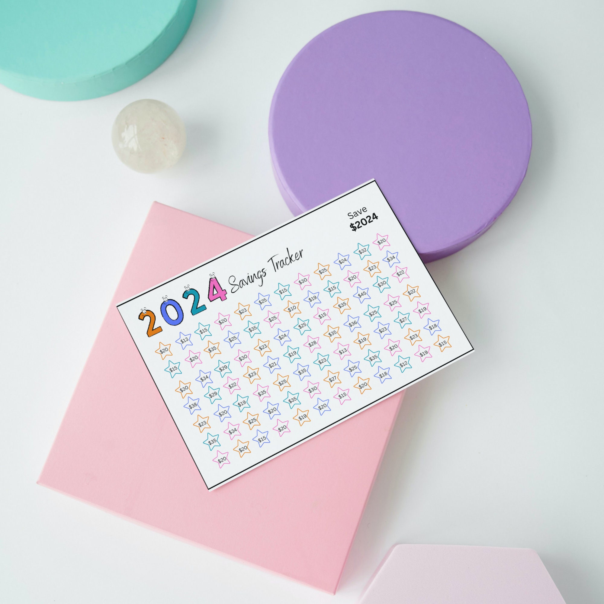 2024 Saving Challenge Printable, Save 2024 in 2024, 2024 Money Saving ...